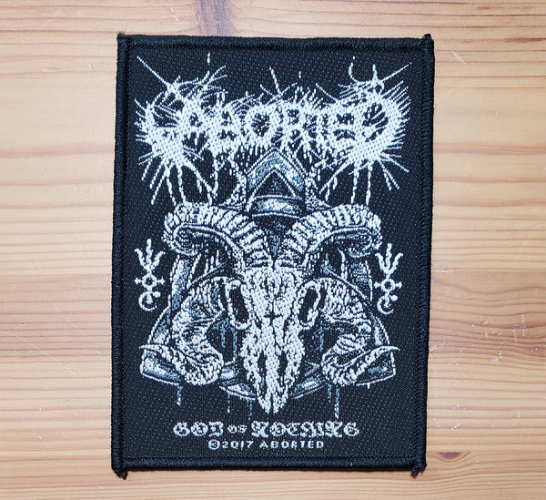 Aborted - God Of Nothing Woven Patch – The Black Beast Emporium & Von ...